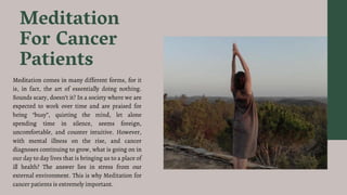 How To Heal Cancer Through Meditation.ppt