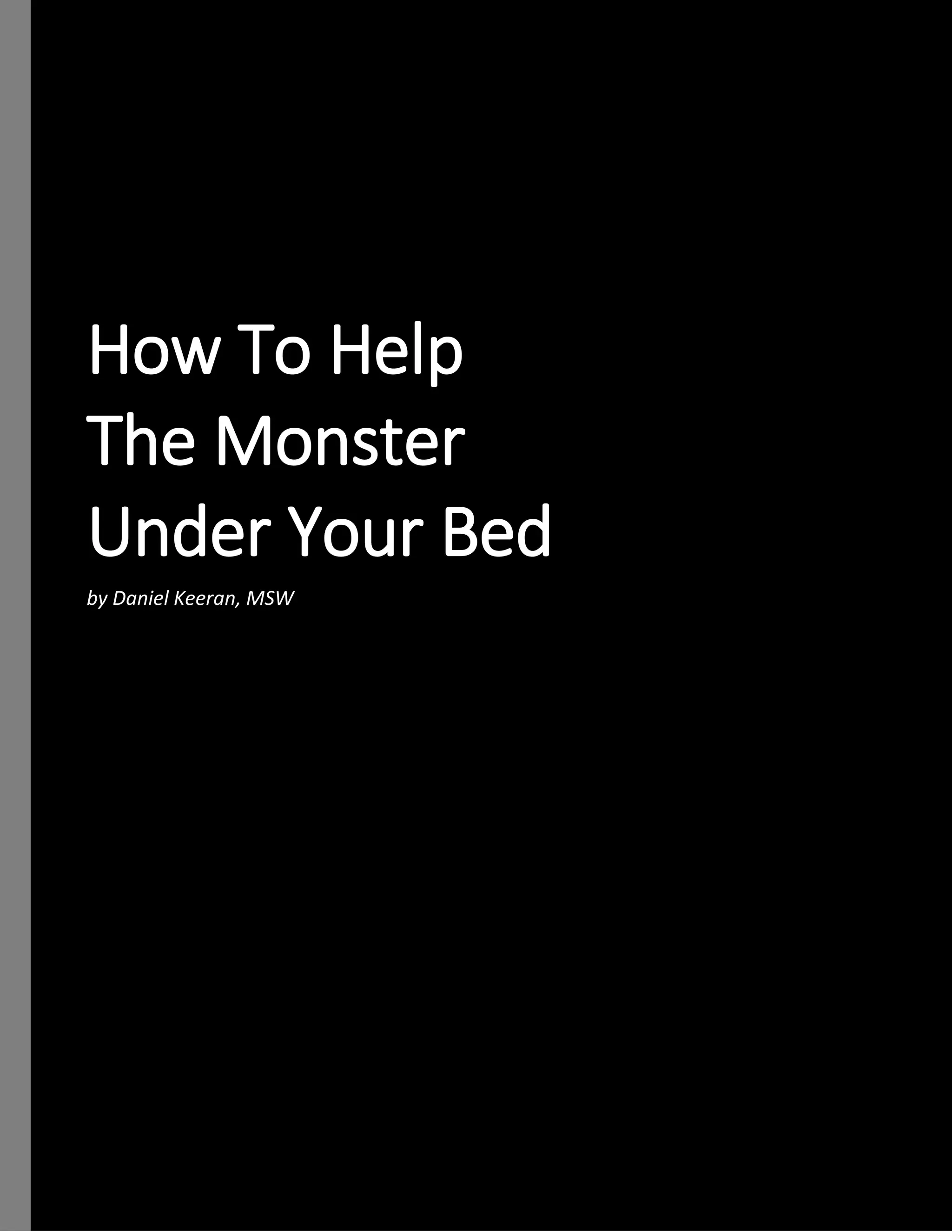 How To Help The Monster Under Your Bed Pdf