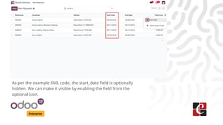 How to hide field in list view odoo 17 - Odoo 17 Slides | PPTX