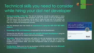 How to Hire a Dot Net Developer | PPT