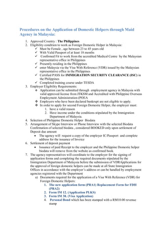 How to hire a philippine maid | PDF