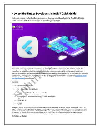 How to Hire Flutter Developers in India Quick Guide.pdf