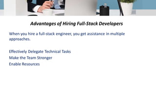 How to Hire Full Stack Developers: A Guide | PPT