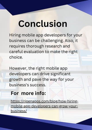 How to Hire Mobile App Developers?.............. | PDF