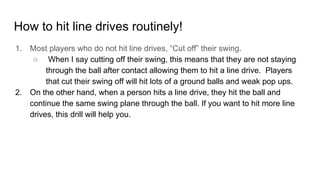 How to hit line drives routinely! | PDF