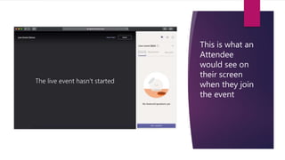 How to Run a Microsoft Teams Live Event | PPTX