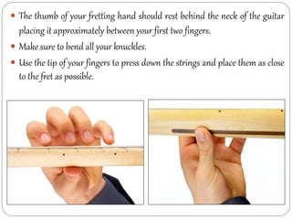 Topic III: How to Hold Your Guitar | PDF