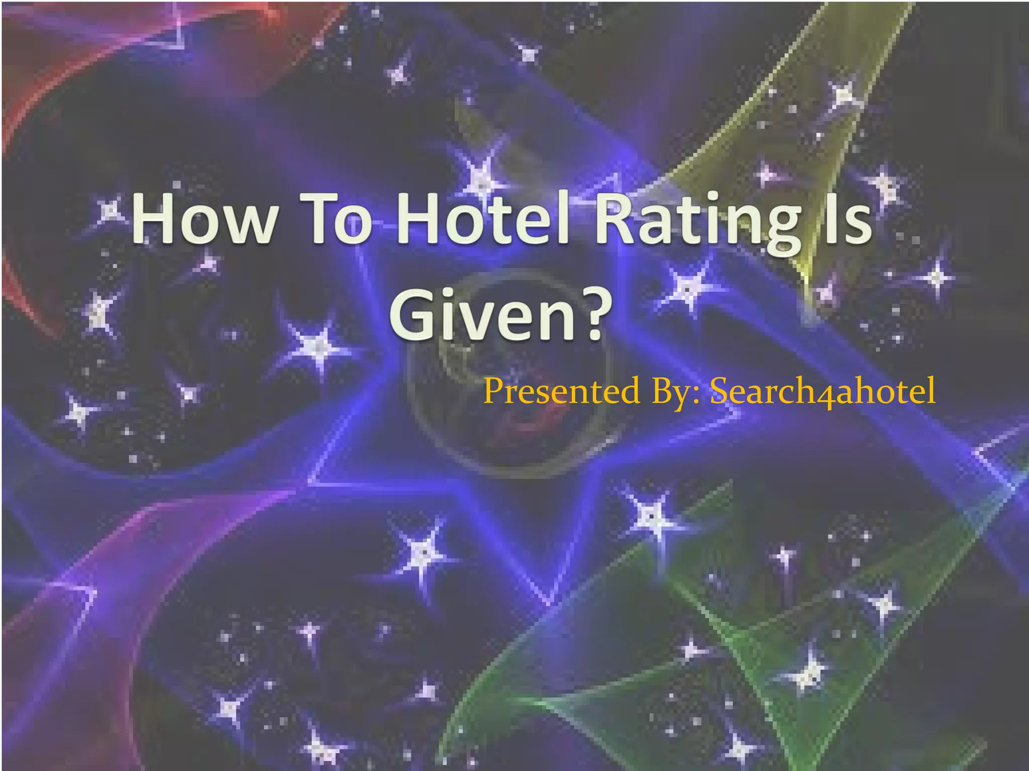 How to hotel rating is given | PPT