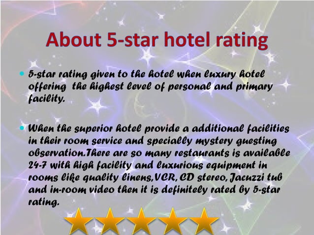 How to hotel rating is given | PDF | Hotels and Motels | Travel Type