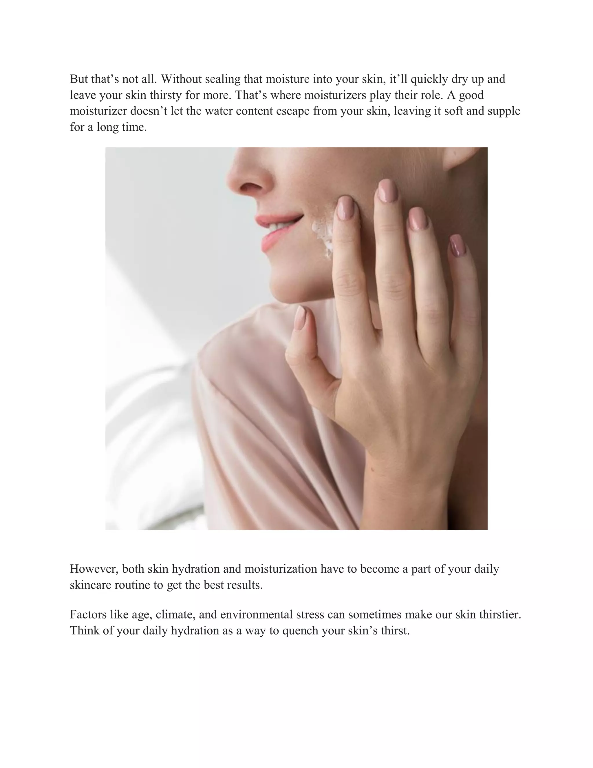 How to hydrate your skin naturally - 7 quick tips | PDF