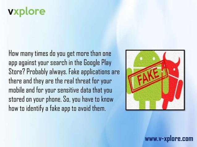 How To Identify A Fake App In Playstore | PPT