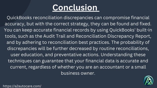 How to Identify and Resolve Reconciliation Discrepancies in QuickBooks | PPT