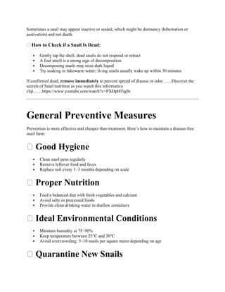 HOW TO IDENTIFY AND TREAT COMMON SNAIL DISEASES..docx