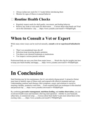HOW TO IDENTIFY AND TREAT COMMON SNAIL DISEASES..docx