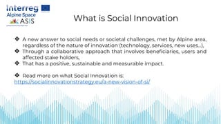 ASIS - Training #3 - How to identify promising social innovation ...