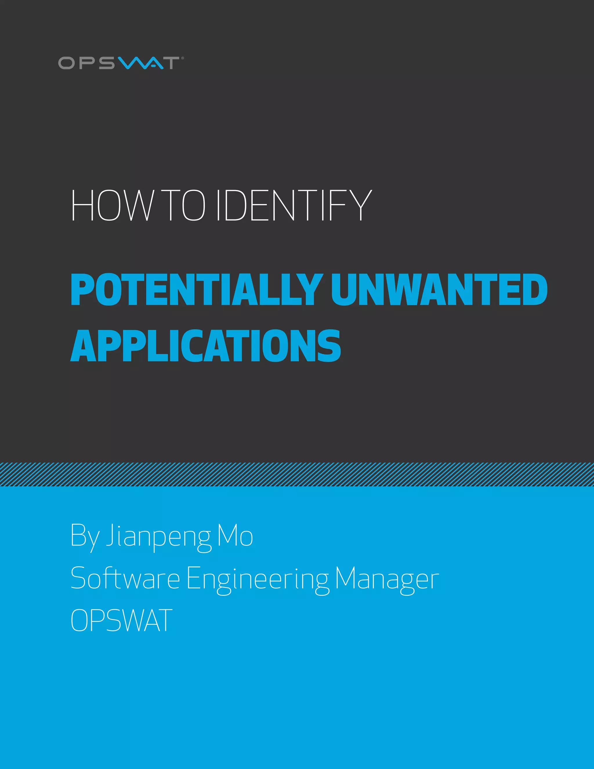 How to Identify Potentially Unwanted Applications | PDF