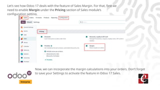 How to Identify the Margin from the Sales Orders using Odoo 17 | PPTX