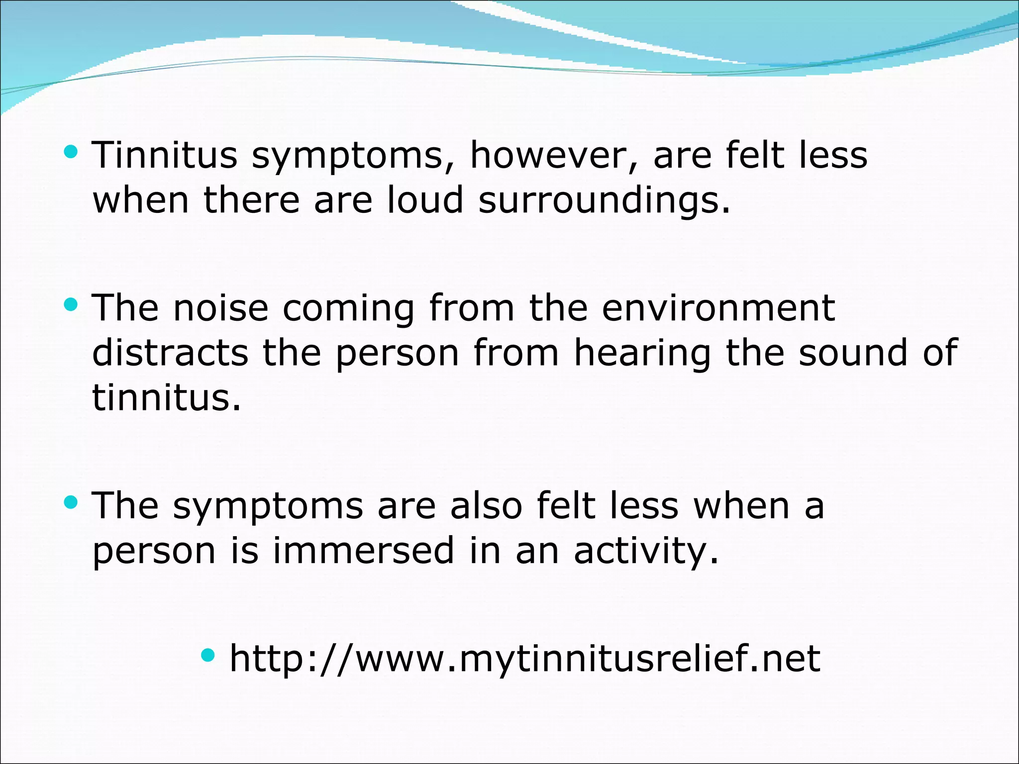 How To Identify Tinnitus Symptoms | PPT | Ear, Nose and Throat ...