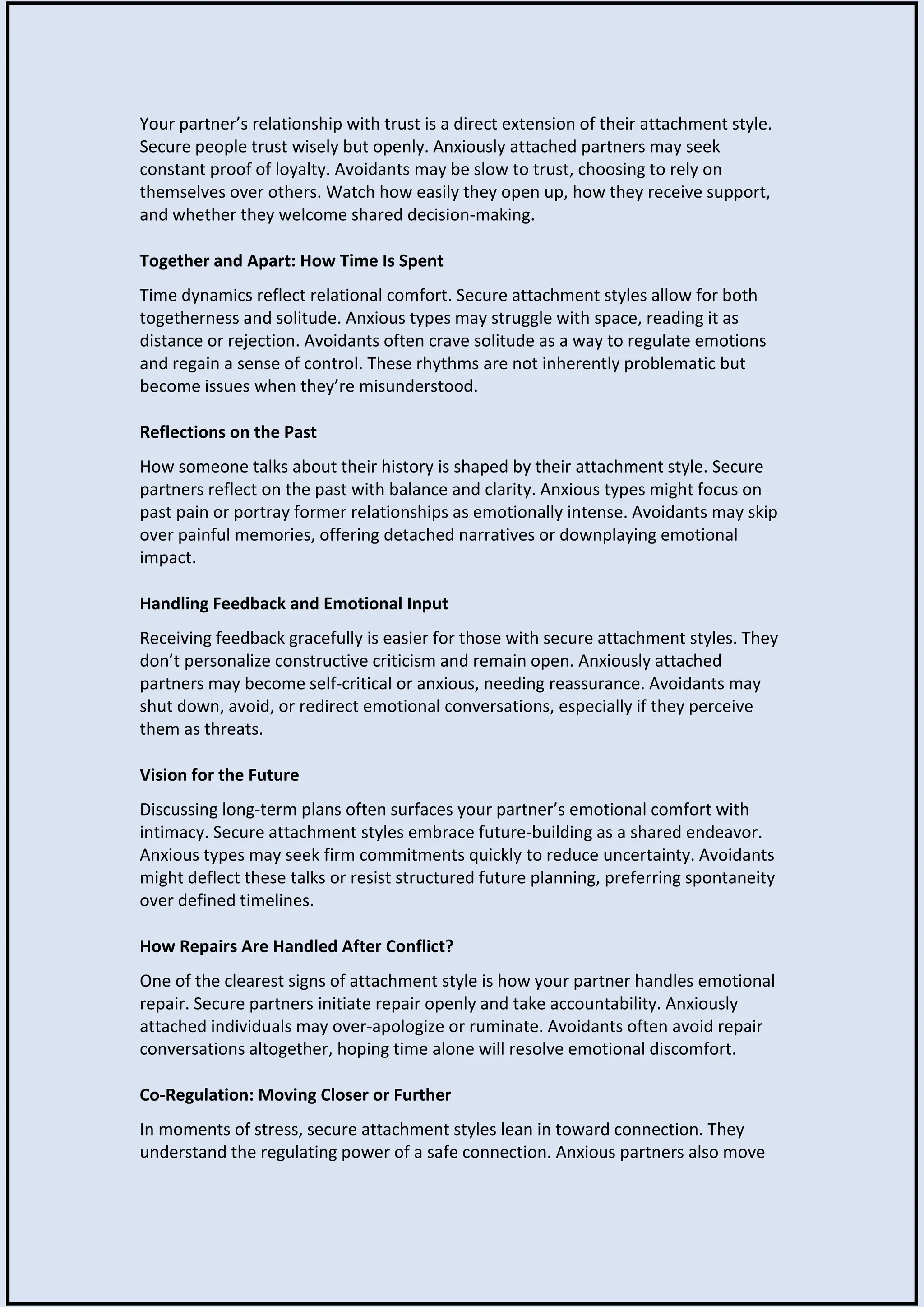 How to Identify Your Partner’s Attachment Style Without a Quiz? | PDF