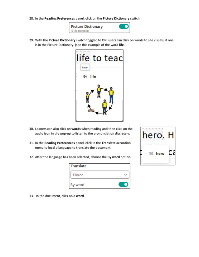 How-T0 Immersive reader Office365 | PDF