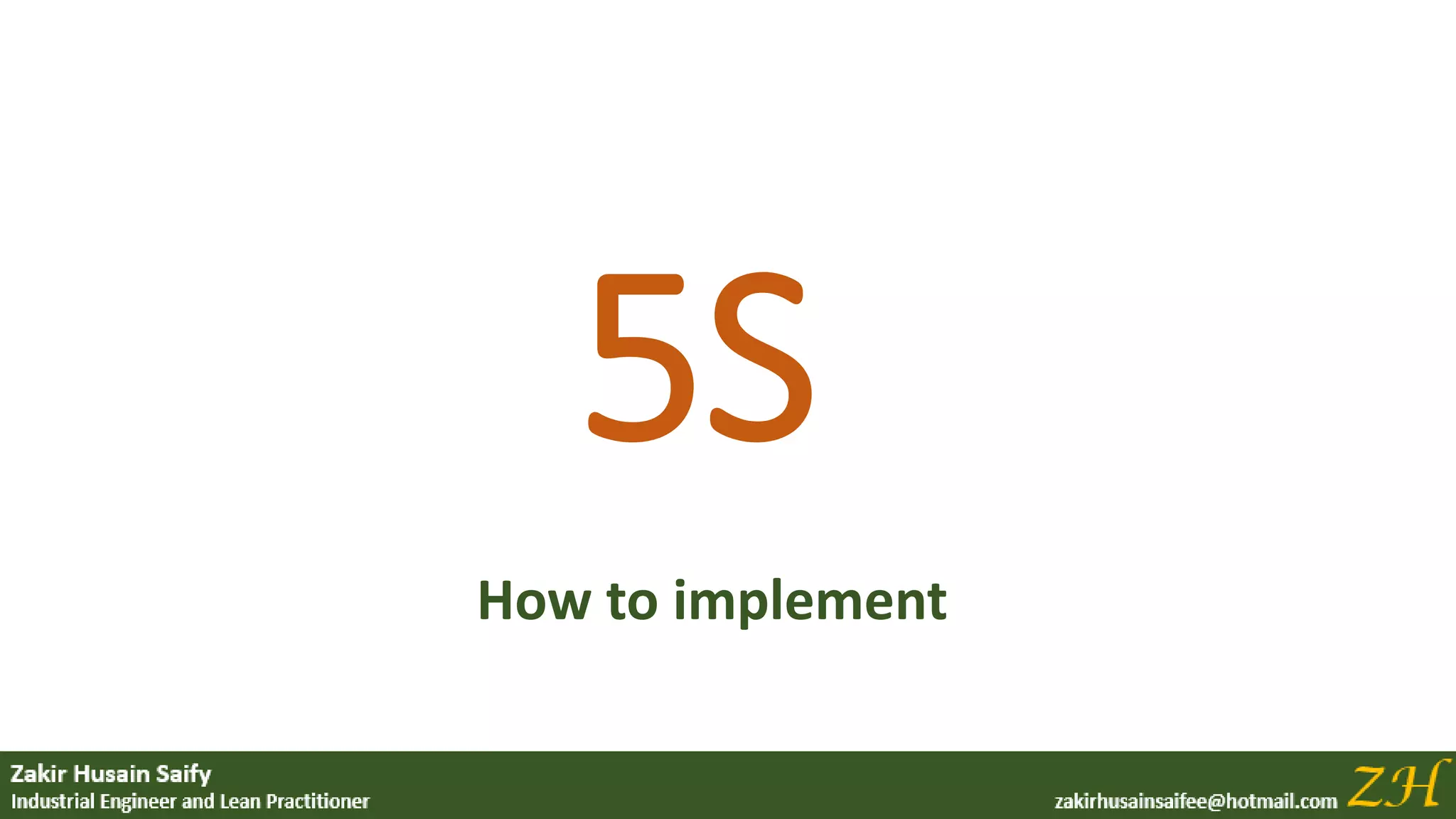 How to implement 5 s | PPTX