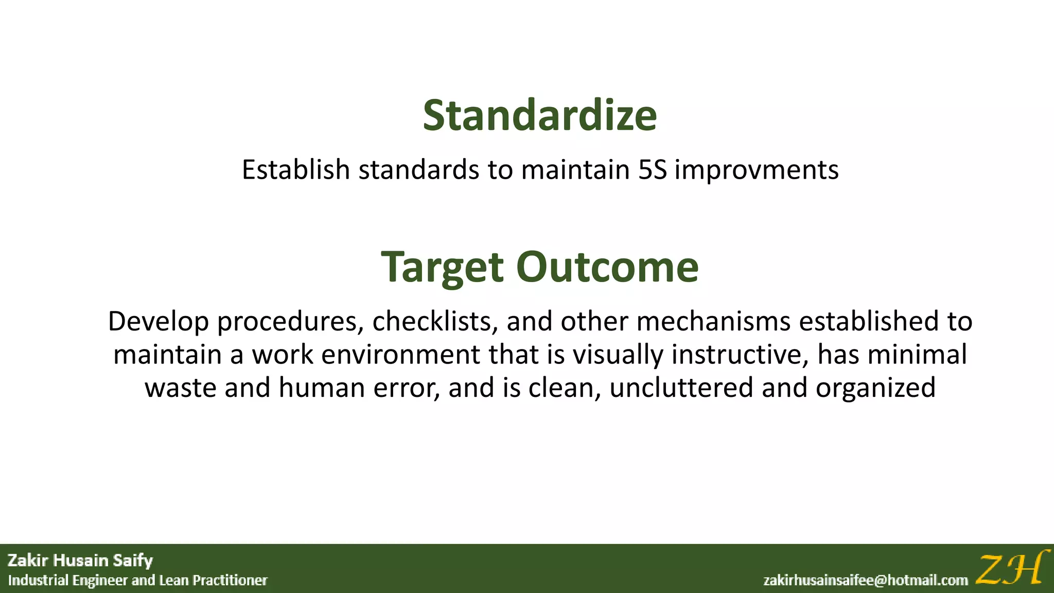 How to implement 5 s | PPTX
