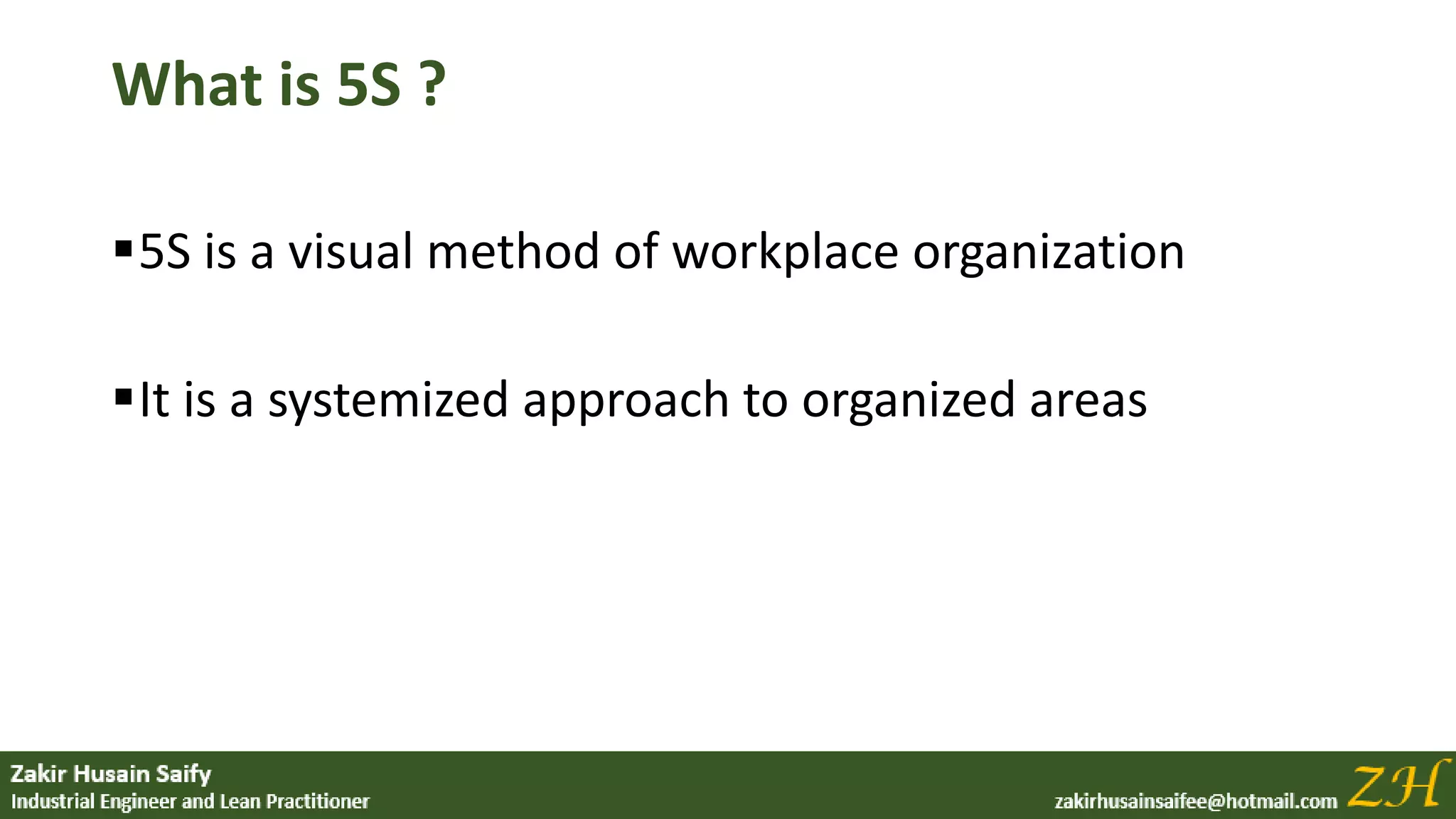 How to implement 5 s | PPTX