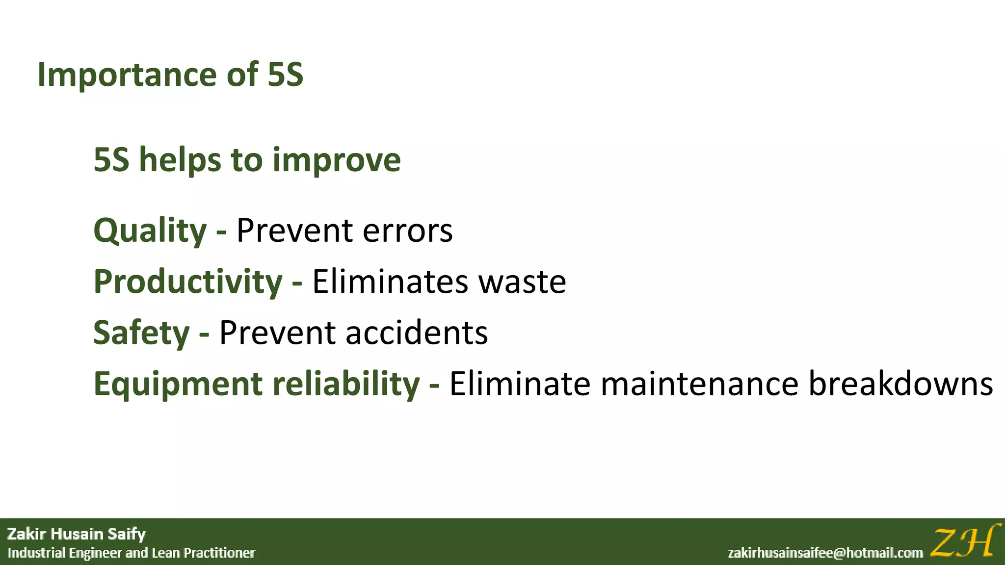 How to implement 5 s | PPTX