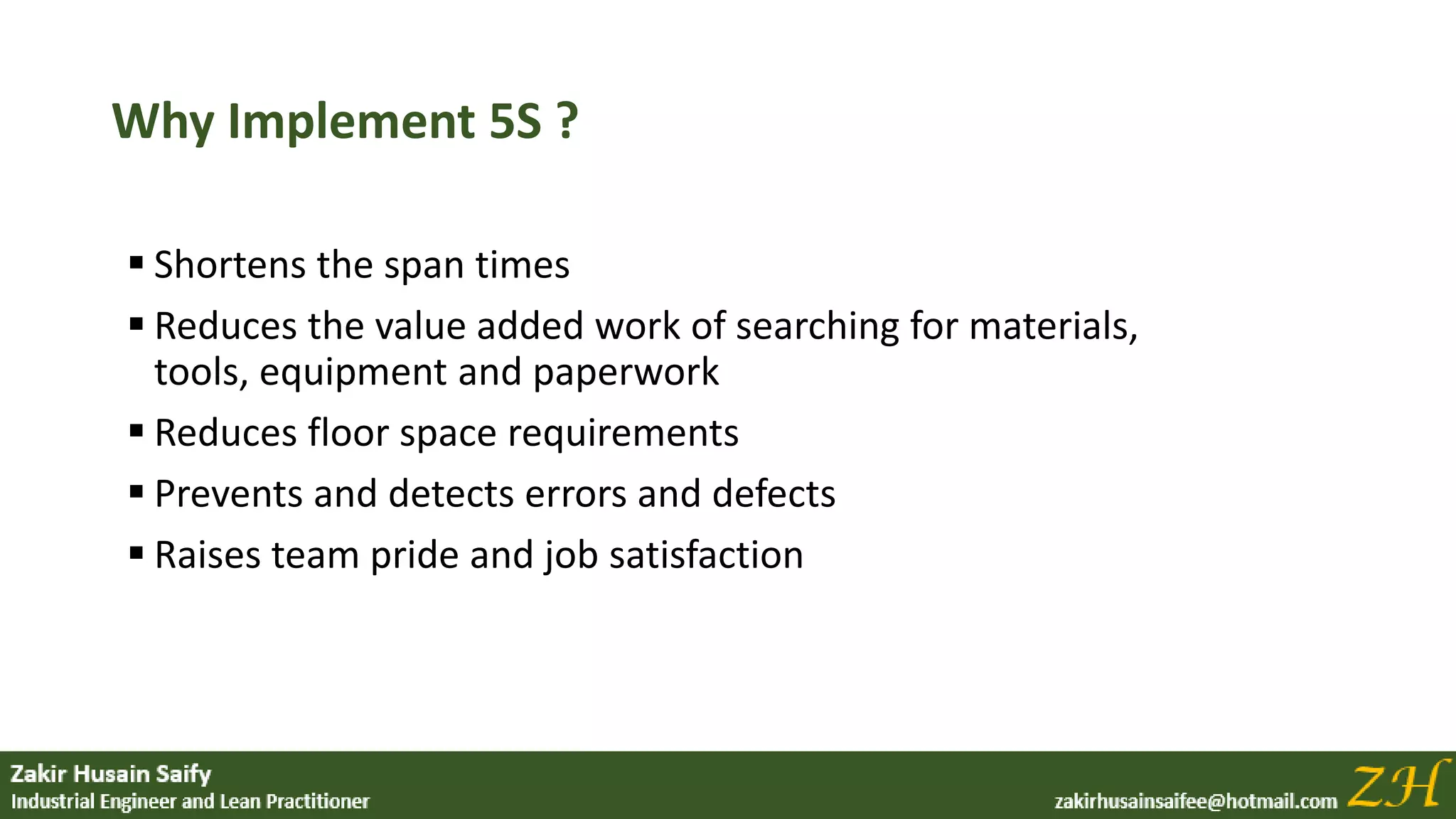 How to implement 5 s | PPTX