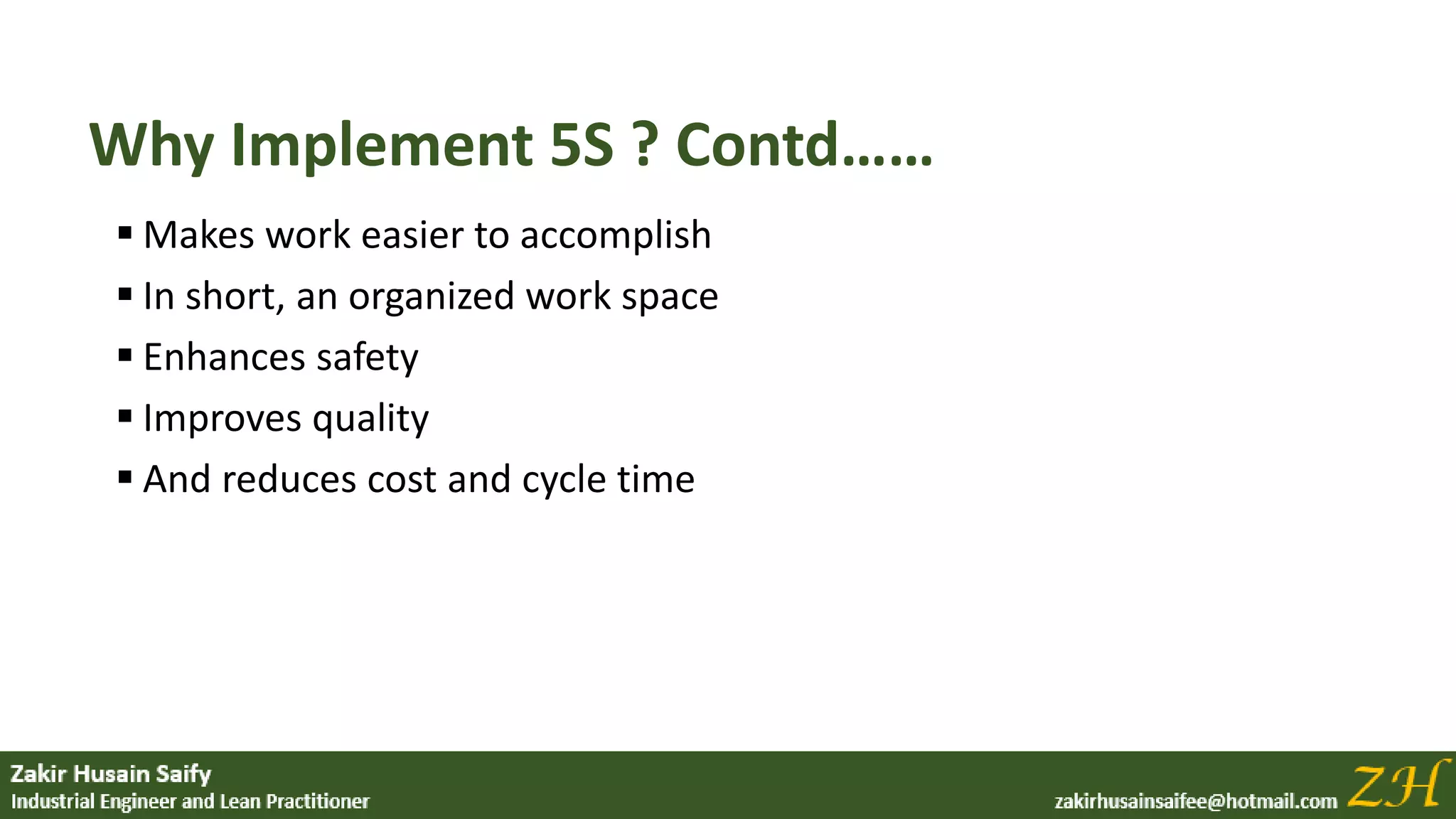 How to implement 5 s | PPTX