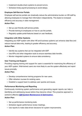 How To Implement ADP System Maintenance & Optimization For Maximum ...