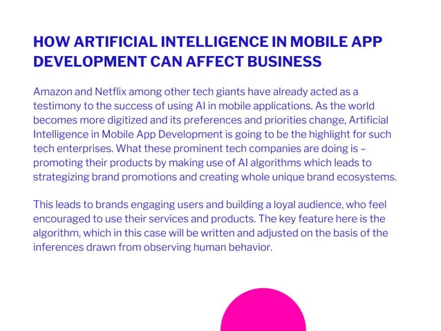 How to Implement Artificial Intelligence in Mobile App Development? | PPT