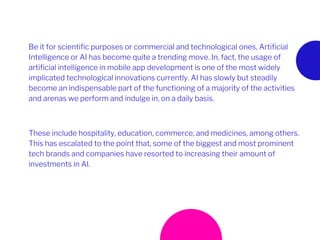 How to Implement Artificial Intelligence in Mobile App Development? | PPT