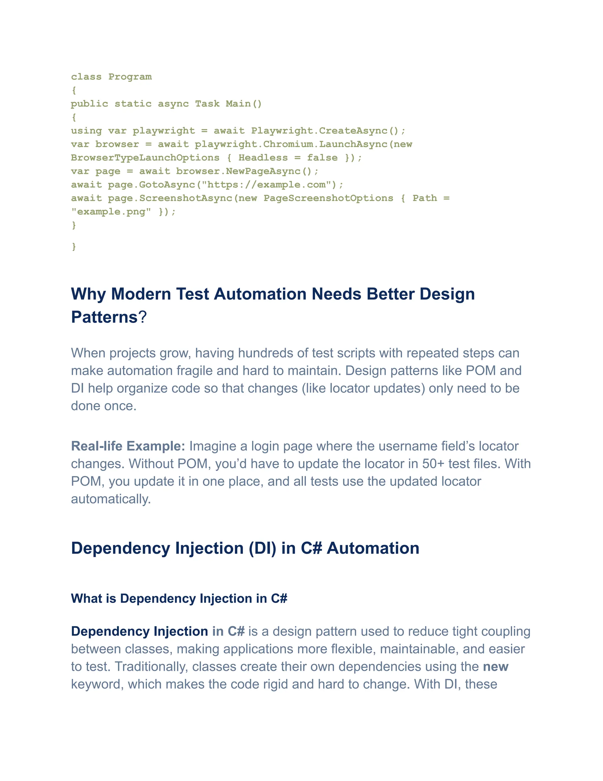 How to Implement Dependency Injection with POM in Playwright for ...