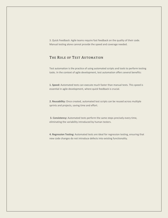 How To Implement Efficient Test Automation In The Agile Worldpdf Web