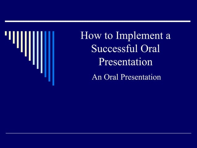 How to implement oral pres. final exam | PPT | Education