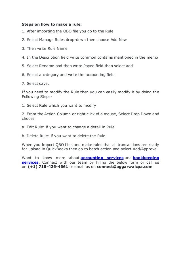 How to import a qbo file into quick books desktop | PDF