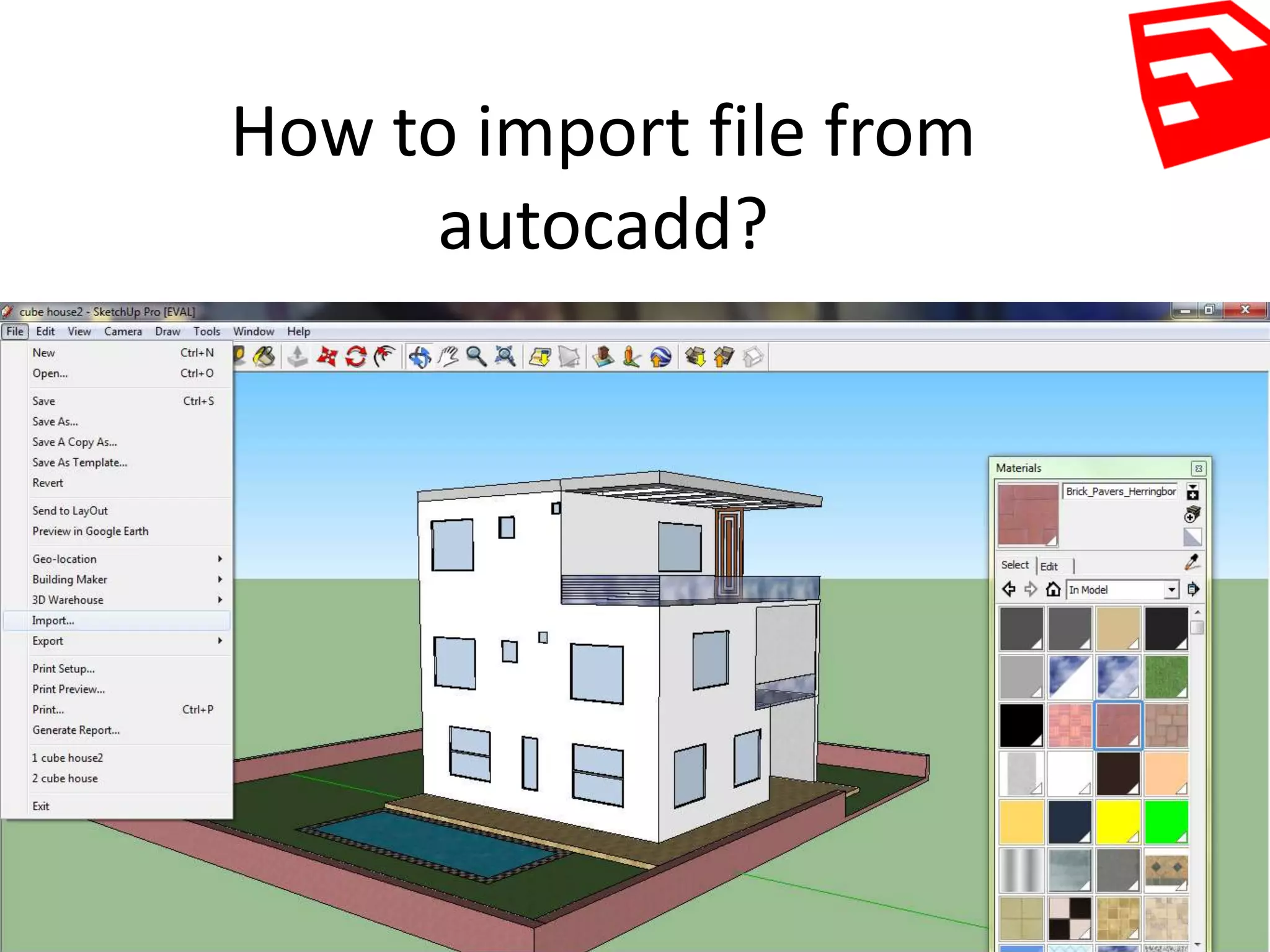 learn sketchup (for the beginners) | PPTX