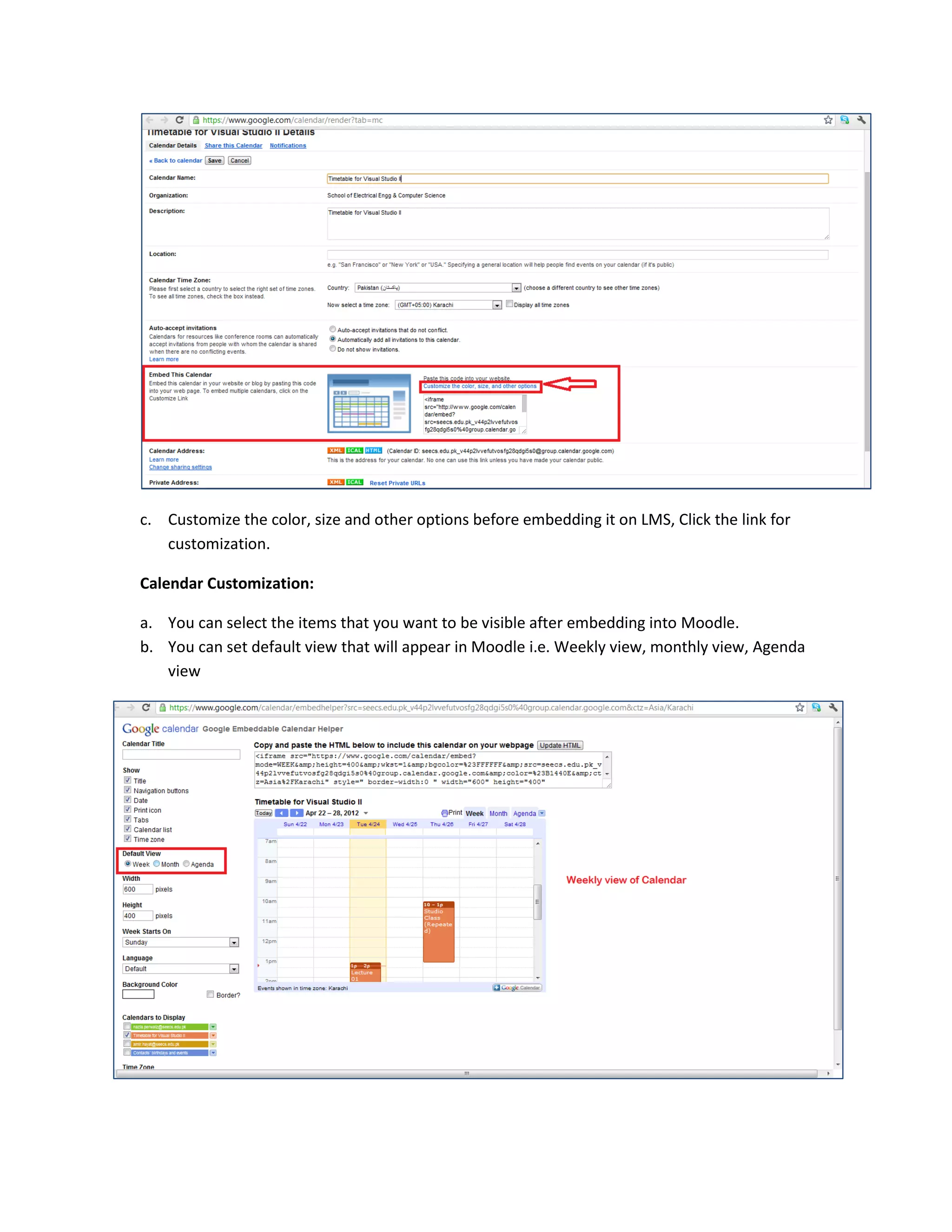 How to import_google_calendar_into_moodle | PDF