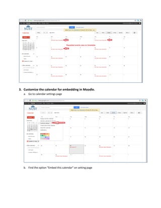 How to import_google_calendar_into_moodle | PDF