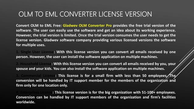 How to import olm to eml | PPT