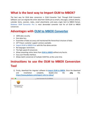 How to import olm to mbox | DOCX | Email | Internet