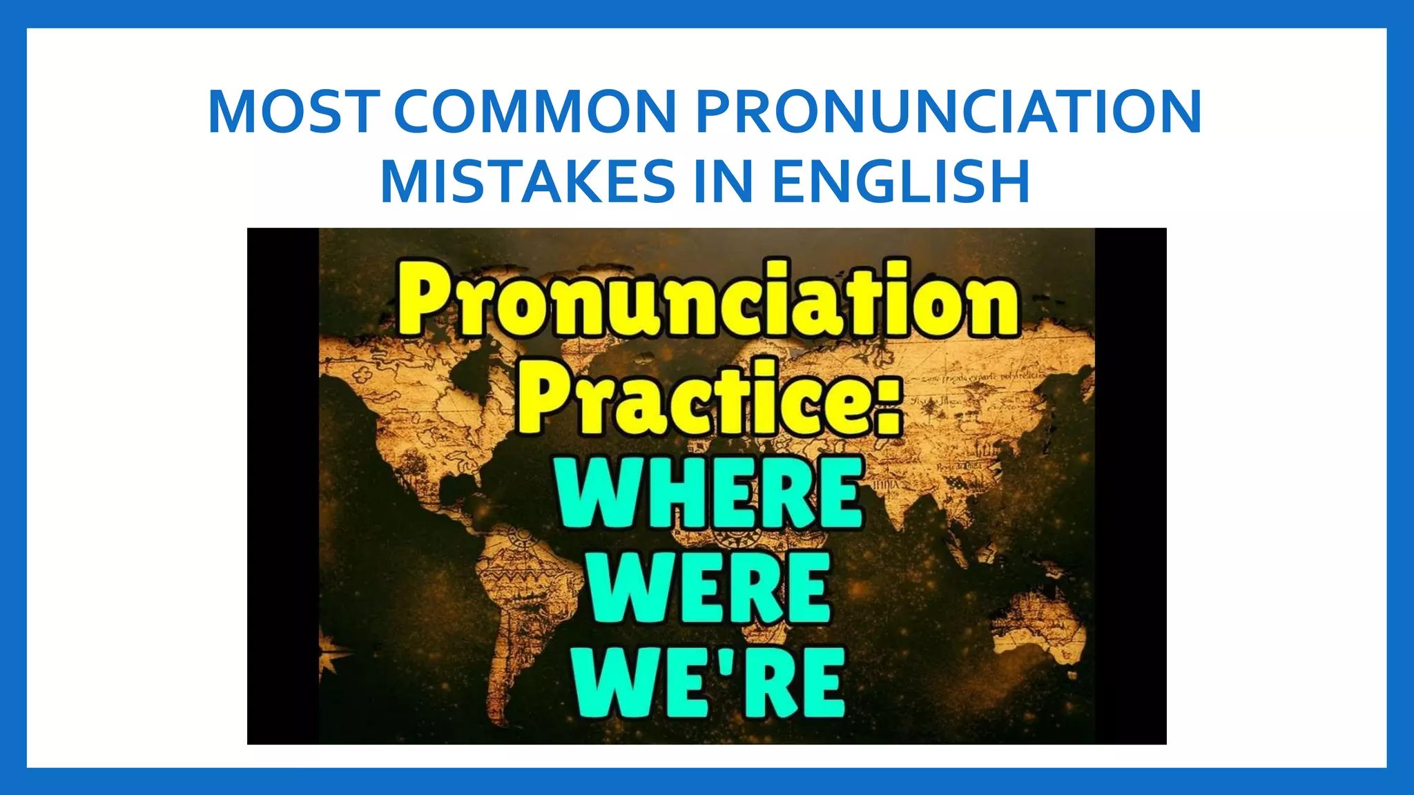How to improve your pronunciation in English | PPT