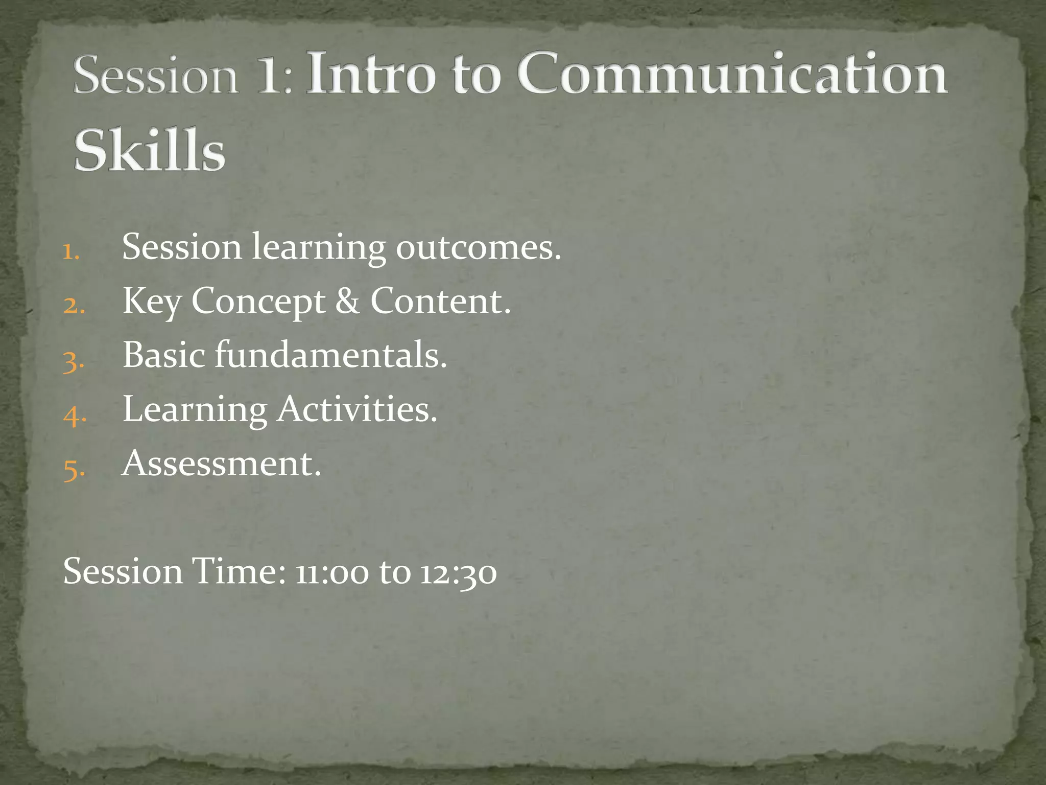 How to improve communication skills workshop | PPTX