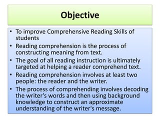 How to improve Comprehensive Reading Skills.pptx