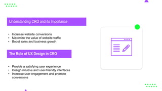 How to Improve CRO with UX Design? | PPTX | Web Development | Internet