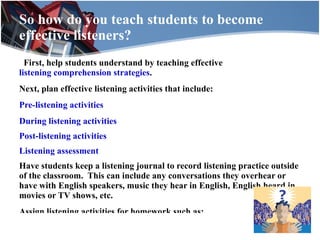 How to improve listening skill | ODP | Homework and Study | Education