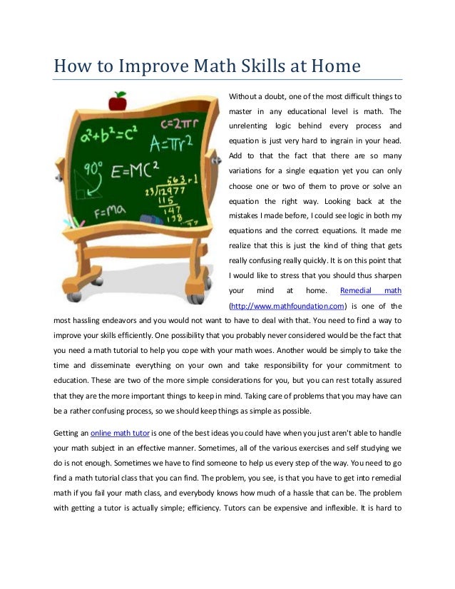 How To Improve Math Skills At Home how-to-improve-math-skills-at-home