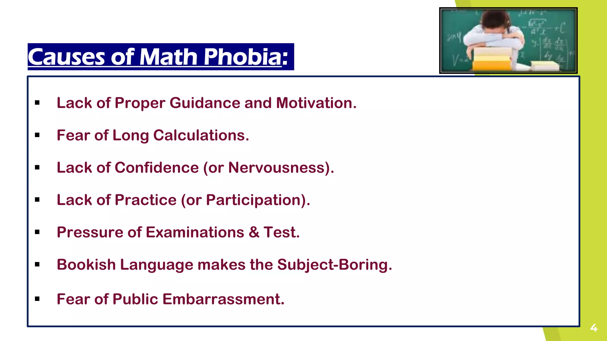 How To Overcome Maths Phobia | PPTX