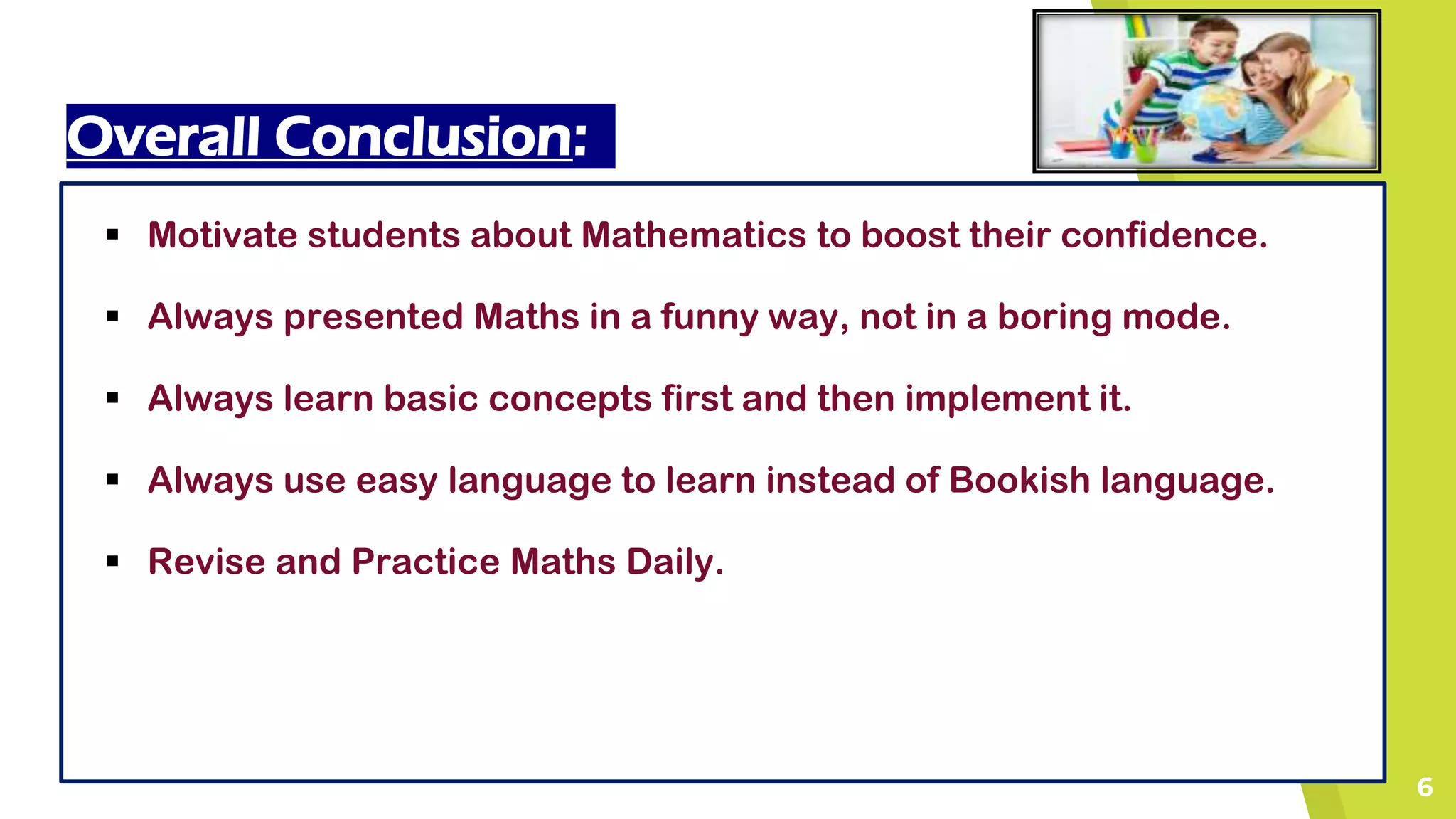How To Overcome Maths Phobia | PPTX